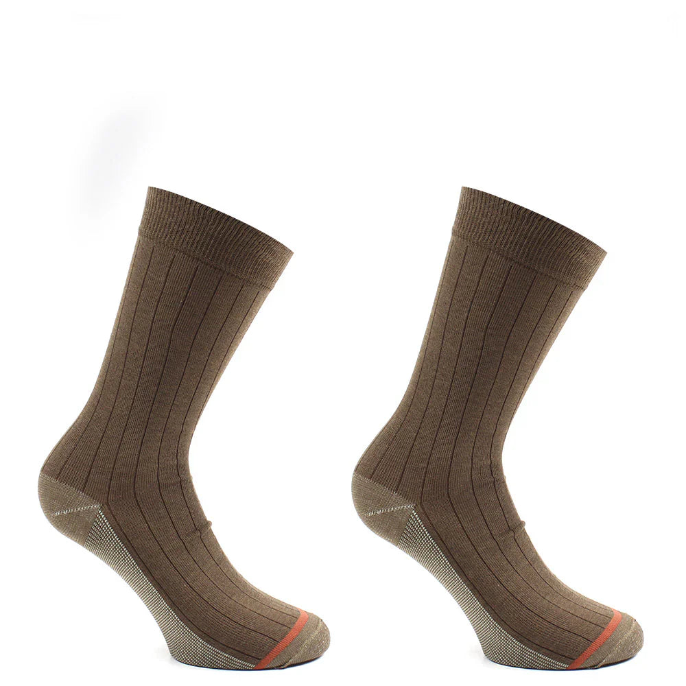 Calcetin 2 Pares Cobre Largo Americano Tabaco Monarch | Germani ...