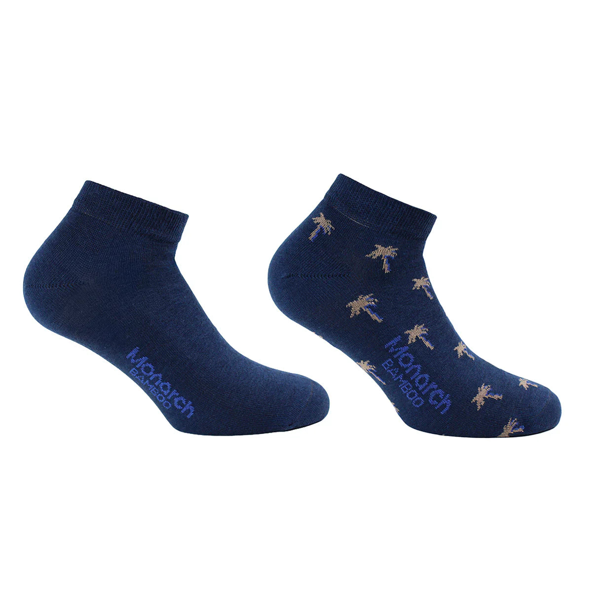 Calcetin 2 Pares Calcetín Bamboo Palmeras Azul Monarch | Germani ...