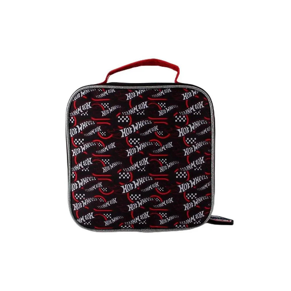 Mochila Hot Wheels Set Lonchera Y Estuche Negro-Rojo Mochila Hotwheels ...