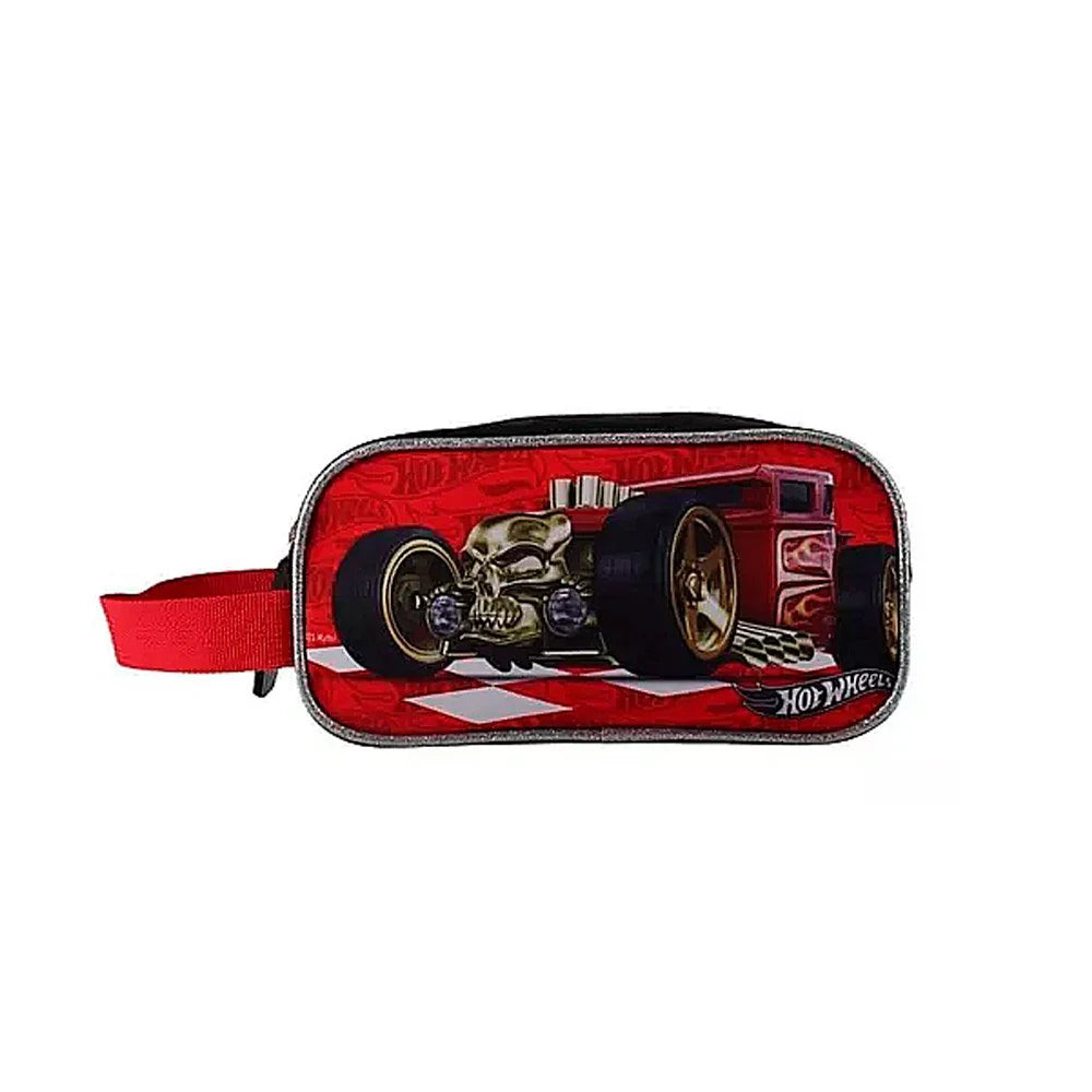 Mochila Hot Wheels Set Lonchera Y Estuche Negro-Rojo Mochila Hotwheels ...